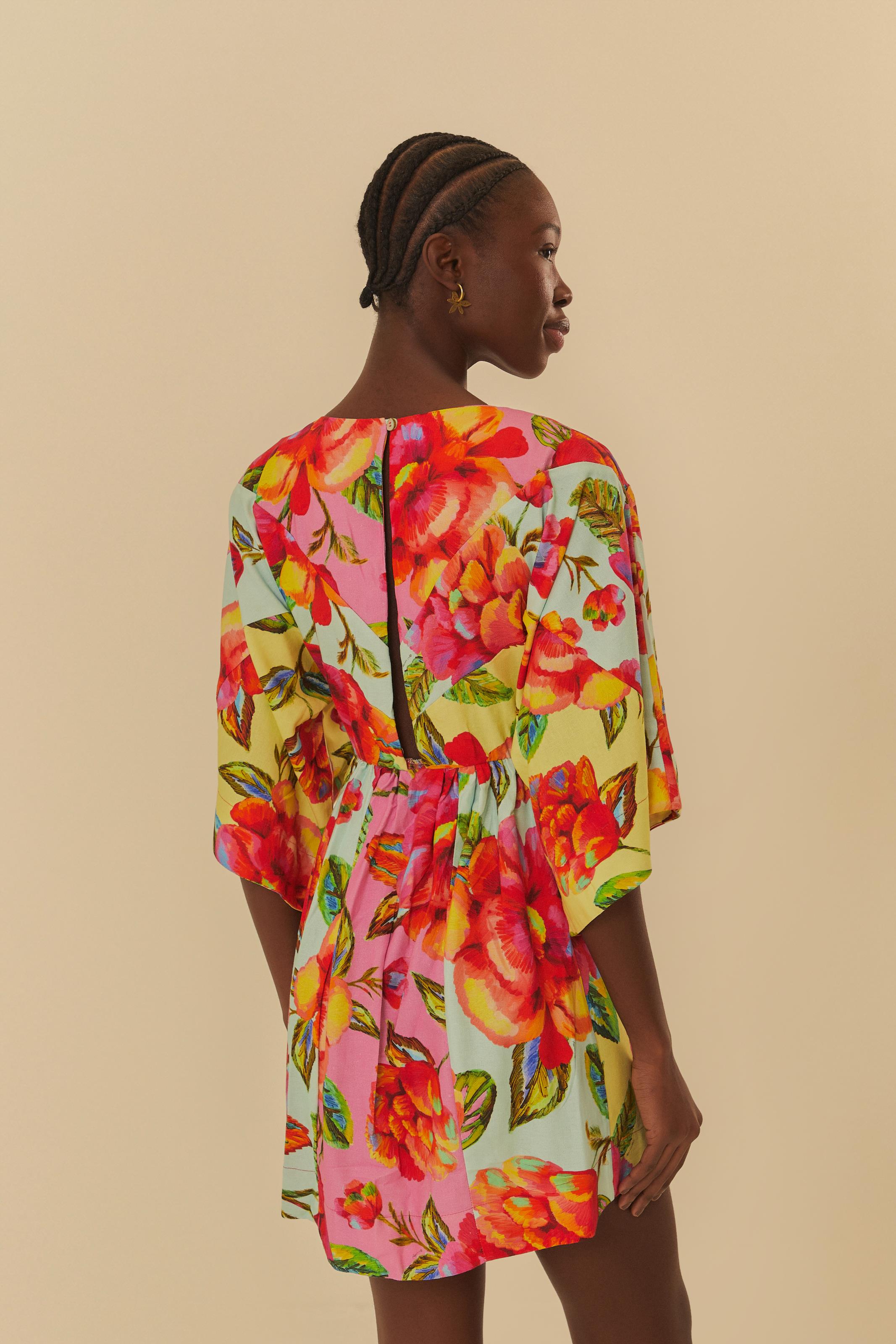 Vestido Corto Flor Ceu - FARM